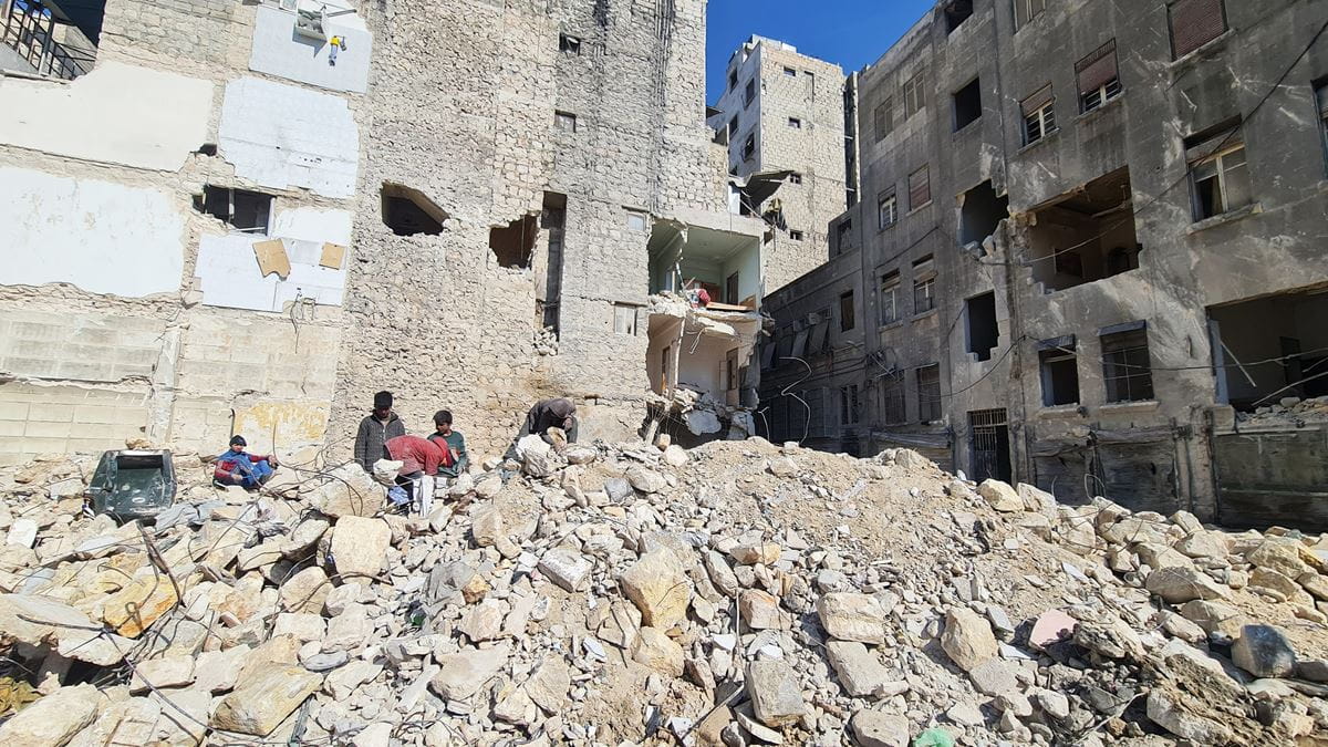 A night in Aleppo, Syria after another earthquake strikes - Tearfund